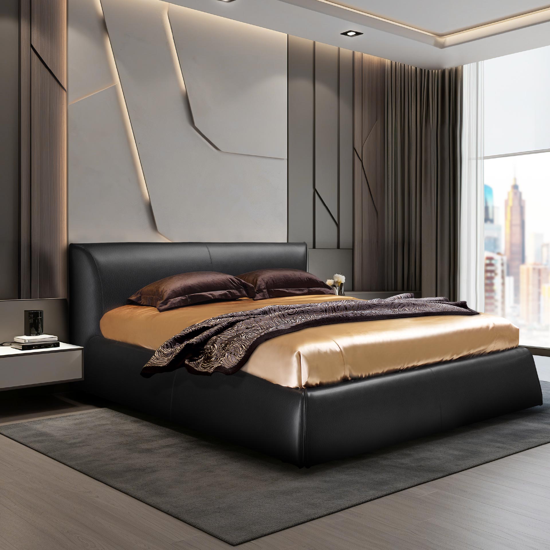 ชุดห้องนอน เตียงสั่งทำ รุ่น Carlottaหลากสี-SB Design Square