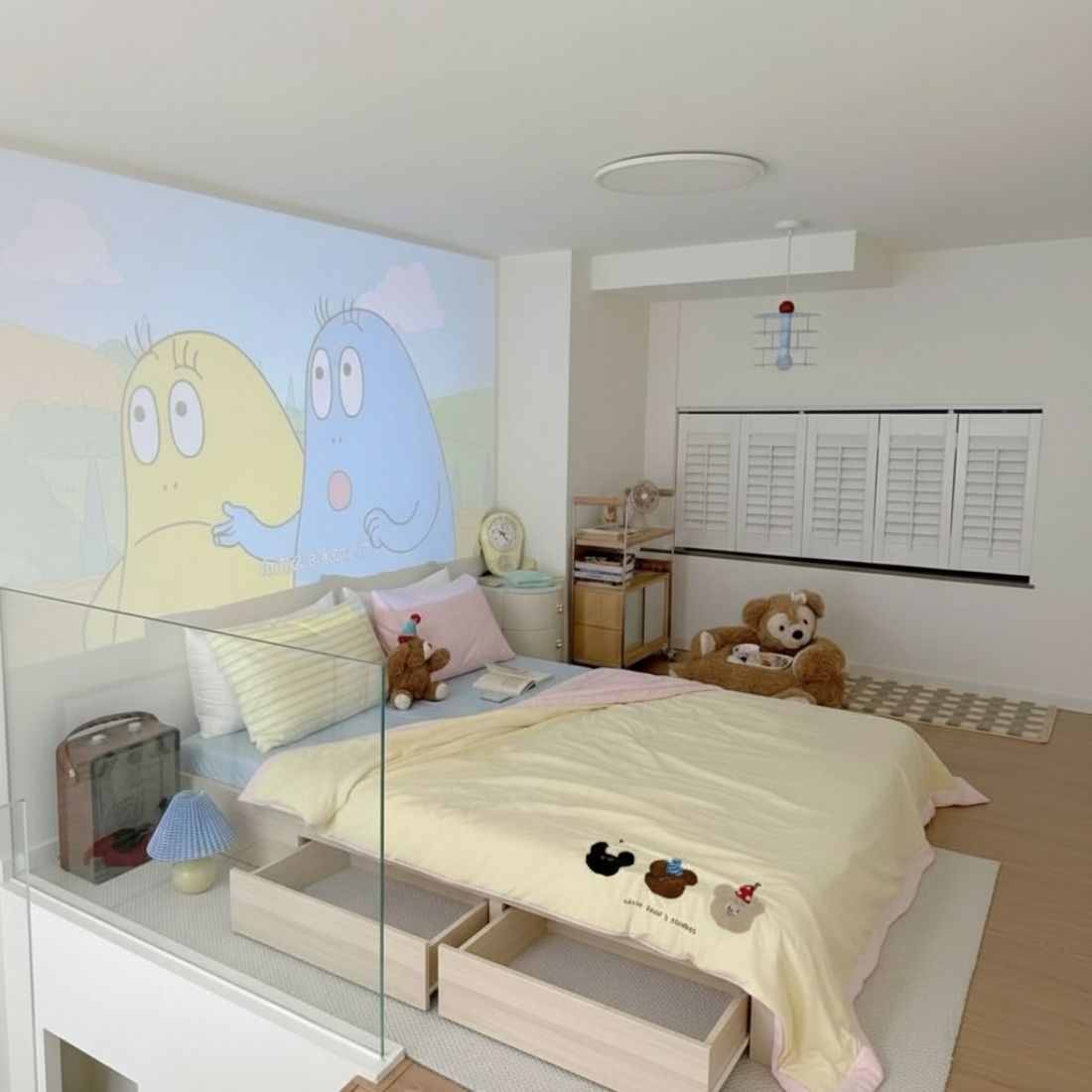 ชุดห้องนอน เตียง รุ่น Basicสีโอ๊คอ่อน-SB Design Square